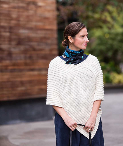 Ravelry: Twice Reversible Ribbed Poncho pattern by Churchmouse Yarns ...