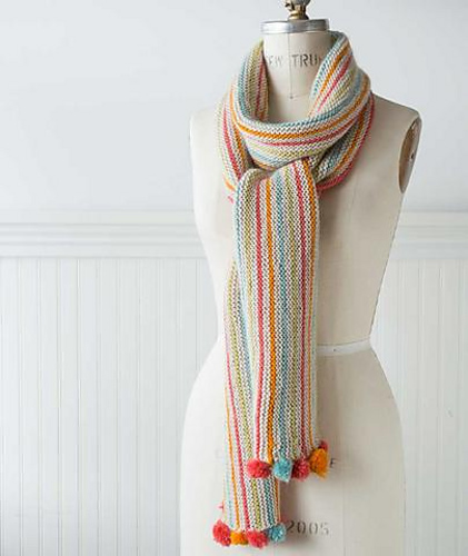 Ravelry: Garter Stripe Scarf pattern by Churchmouse Yarns and Teas