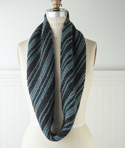 Ravelry: Diagonal Striped Garter Stitch Loop pattern by Churchmouse ...