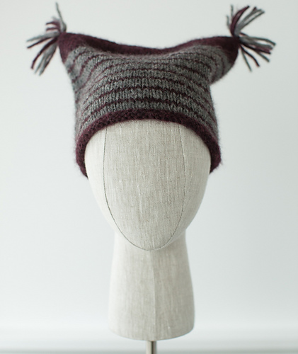 Ravelry: Striped Tasselled Toque pattern by Churchmouse Yarns and Teas