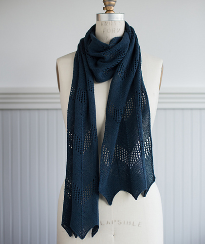 Ravelry: Chevron Lace Scarf pattern by Churchmouse Yarns and Teas