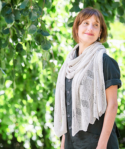Ravelry: Chevron Lace Wrap and Scarf pattern by Churchmouse Yarns and Teas