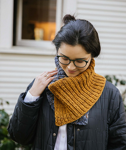 Ravelry: Double Split Color-Blocked Cowl pattern by Churchmouse Yarns ...