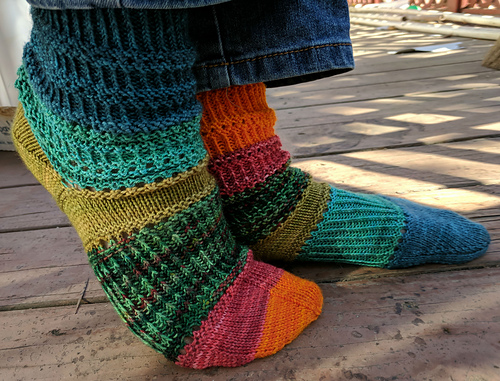 Ravelry: Bander Ridge Socks pattern by Meghan Jones