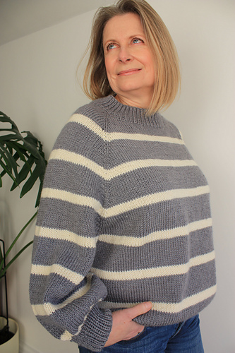 Ravelry: Stockholm Stripes Raglan Sweater pattern by KingAndEye