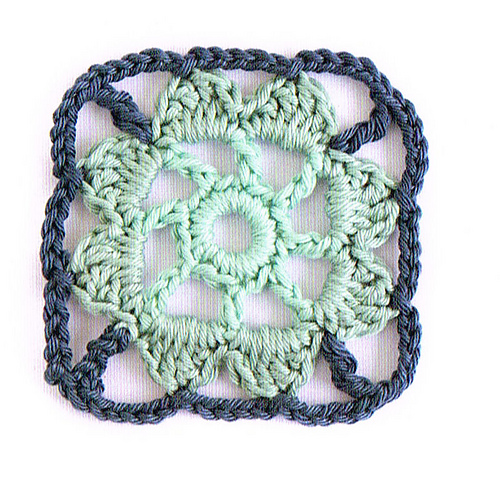 Ravelry: Lace Rose Square pattern by Claire Crompton