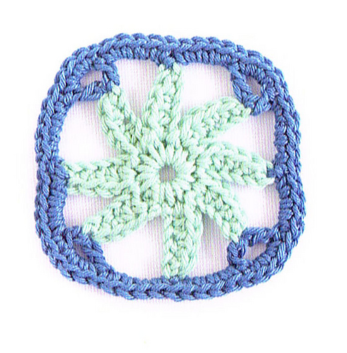 Ravelry: Eight-Petal Square pattern by Claire Crompton