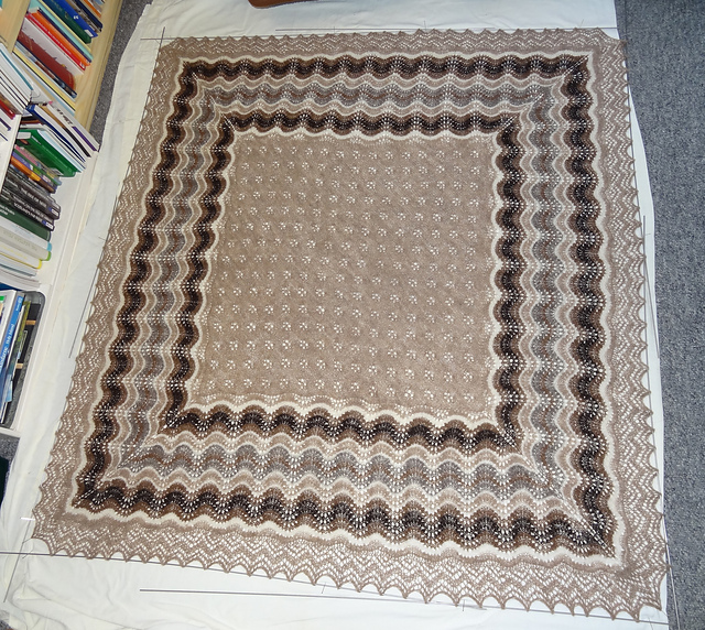 Ravelry: clareg's Natural hap shawl