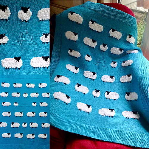 Ravelry: Flock of Sheep Blanket pattern by Denny Gould