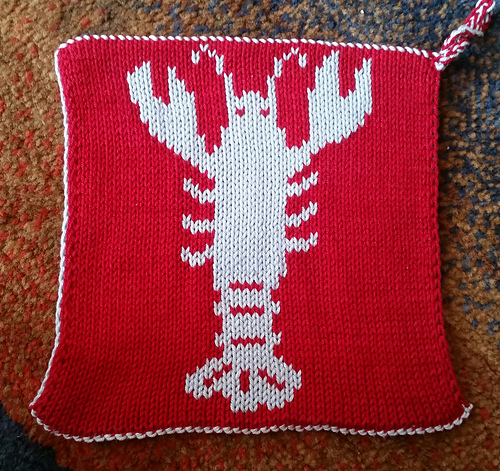 Ravelry: Potholder Lobster 2 pattern by Regina Schoenfeldt