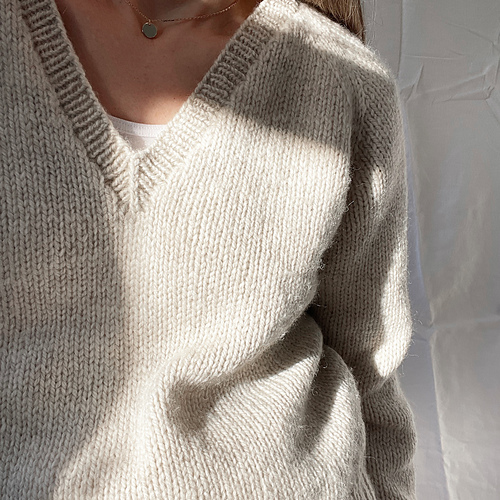 Ravelry: Basic V Neck Pullover pattern by Cleome Smith