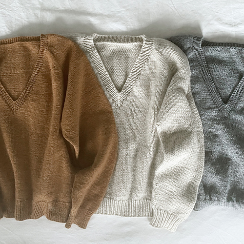 Ravelry: Basic V Neck Pullover pattern by Cleome Smith
