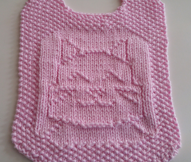 Ravelry: One Fat Cat Bib pattern by Elaine Fitzpatrick