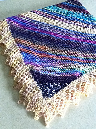 Ravelry: Easy Baby Blanket with Lace Option pattern by Denny Kelly