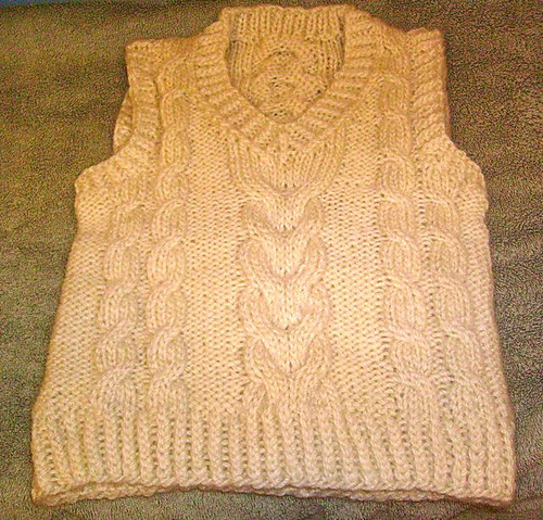 Ravelry: Toddler's Aran Vest pattern by Arbutus Books
