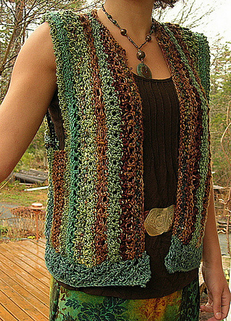 Ravelry: Come Spring Lacy Vest pattern by Jane Thornley