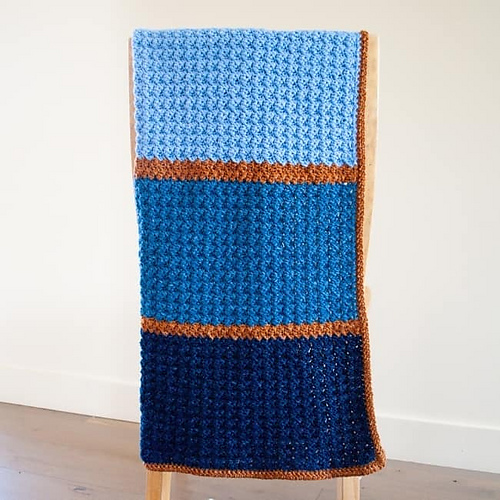 Ravelry: Shades of Blue Baby Blanket pattern by Suzanne Carlson