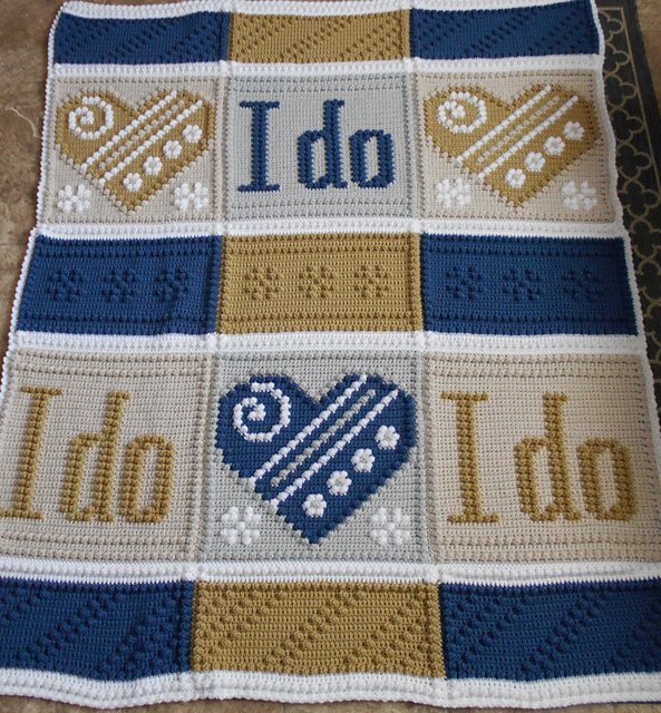 Ravelry: I DO blanket pattern by Jody Pyott