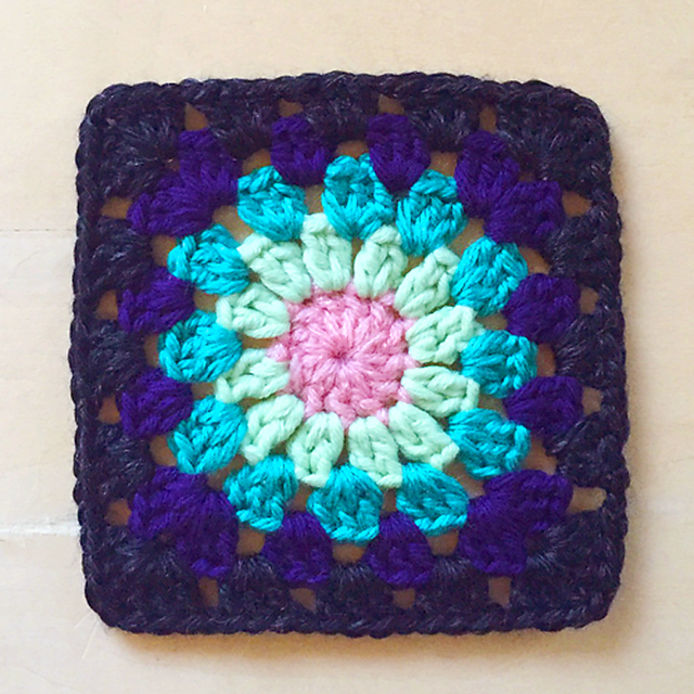 Ravelry: Granny Square - Circle Within a Square pattern by Colour and ...