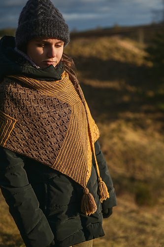 Ravelry: SEPIA SHAWL pattern by Comfort Zone Knits