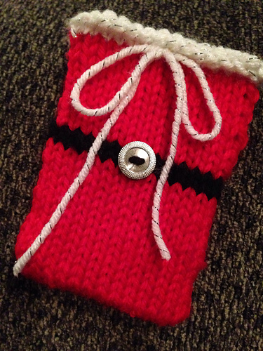 Ravelry: Santa Knit Gift Card Holder pattern by Kara Gunza