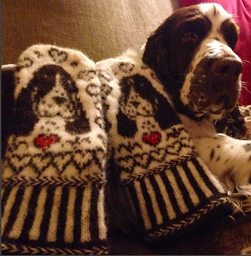 Ravelry: Cocker Spaniel Mittens pattern by Connie H Design