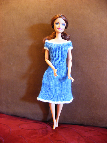 Ravelry: #0037 White Dress pattern by stickatillbarbie.se