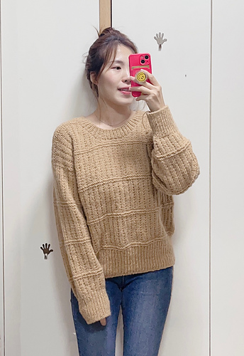 Ravelry: Ridge Rib Sweater pattern by Manmi Choi