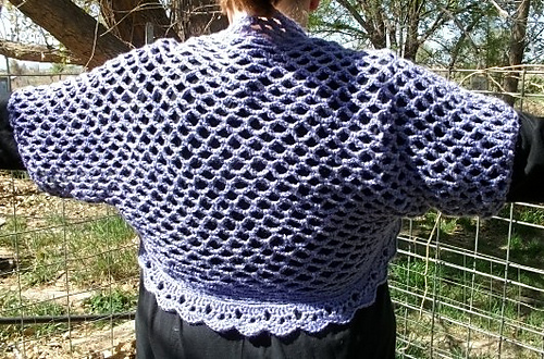 Ravelry: Fish Net Shrug pattern by Copper Llama Studio