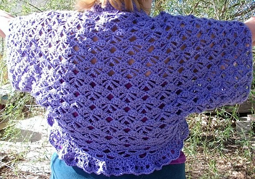 Ravelry: Lace Plus Size Shrug pattern by Copper Llama Studio