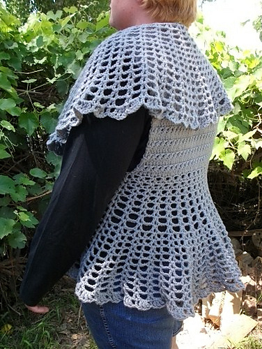 Ravelry: Victorian Style Round Vest pattern by Copper Llama Studio