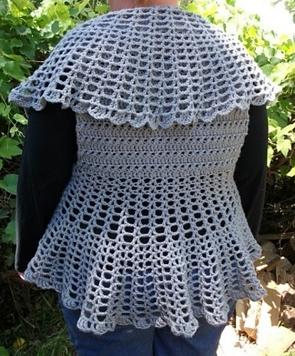 Ravelry: Victorian Style Round Vest pattern by Copper Llama Studio