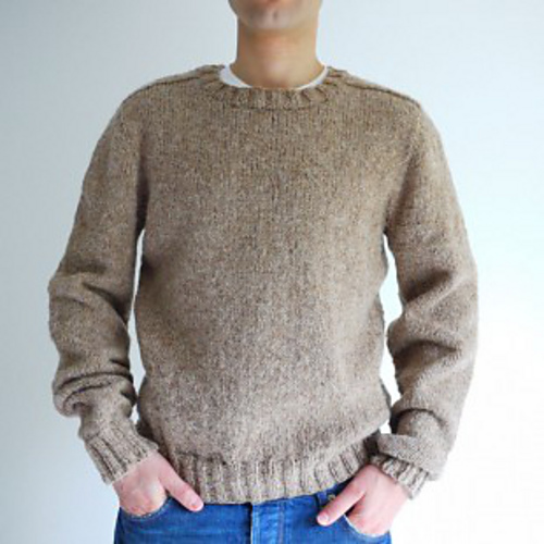 Ravelry: Top-down Seamless Men's Saddle Shoulder Sweater pattern by ...