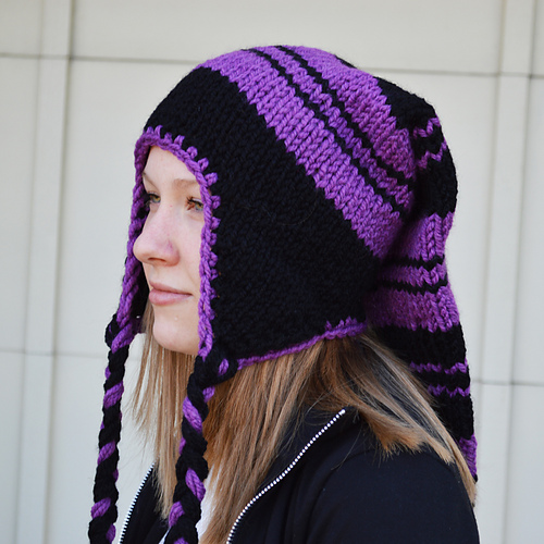 Ravelry: Easy Chunky Stocking Cap with Ear Flaps pattern by Linda K. Lewis