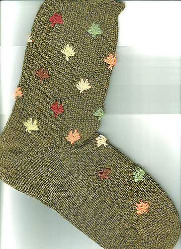 Ravelry: Maple Leaf Socks pattern by Jeanie Townsend