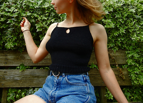 Ravelry: Key to the Heart Crop Top pattern by Courtney Roark