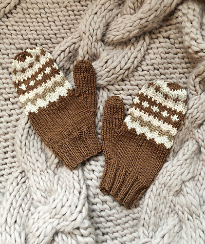 Ravelry: Bernie's Mittens pattern by Alyssa Coffey
