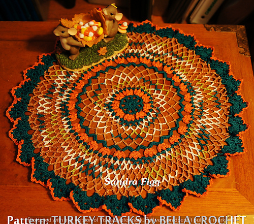 Ravelry: Turkey Tracks Doily pattern by Elizabeth Ann White
