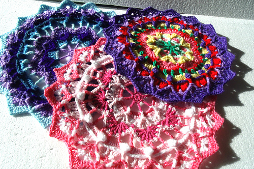 Ravelry: Floral Fantasy Mandala pattern by Augenia (Jenny) Lawson