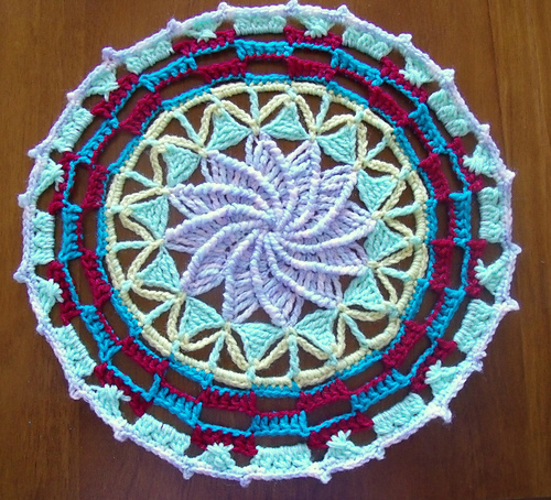 Ravelry: Spiral Geometry Mandala pattern by Augenia (Jenny) Lawson