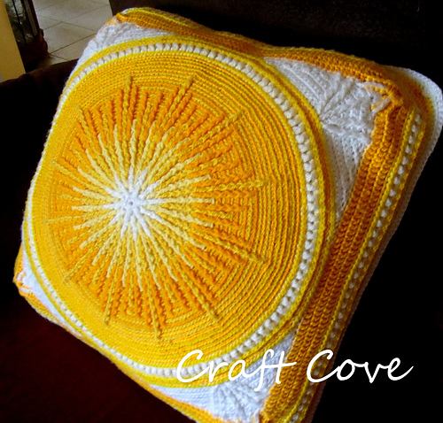Ravelry: Sunburst Mandala Cushion pattern by Augenia (Jenny) Lawson