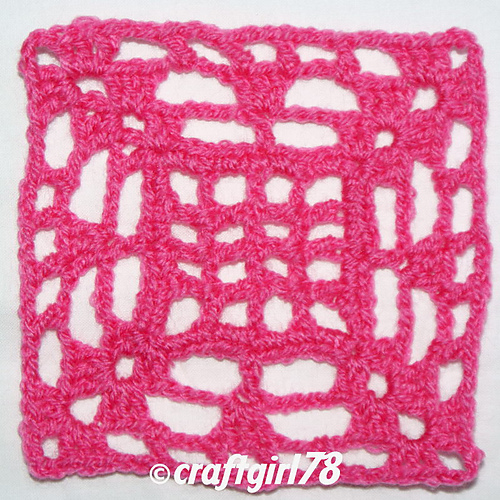 Ravelry: 25 Filet Mesh Square I pattern by Margaret Hubert