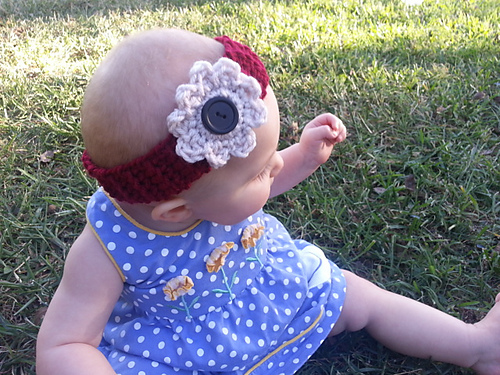 Ravelry: Crochet Flower Headband: 3 Different Types of Flowers or ...