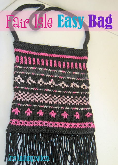 Ravelry: Easy Fair Isle Bag pattern by Melanie Smith