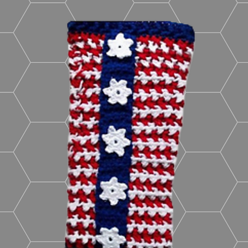 Ravelry: Slipper Socks, American flag, #63 pattern by DWC