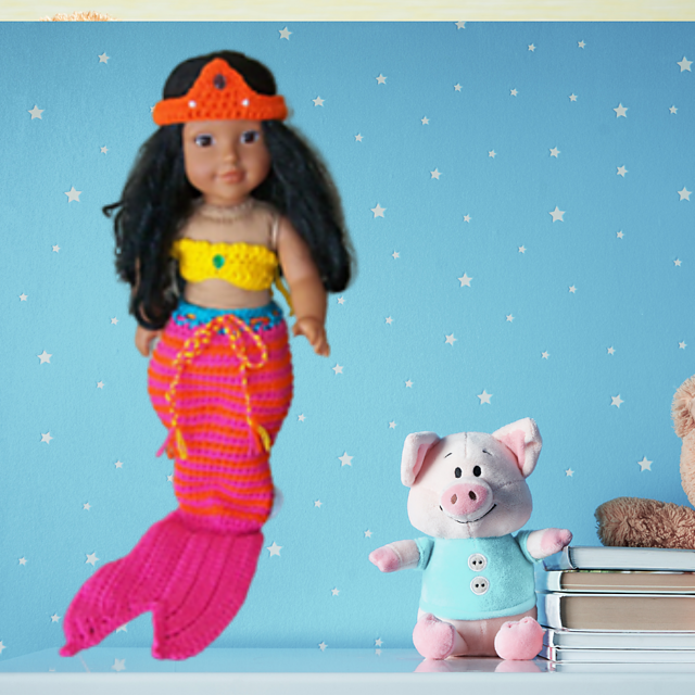 Ravelry: Mermaid Doll outfit, #97 pattern by DWC