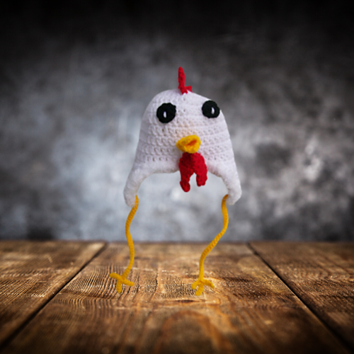 Ravelry: chicken booties & hat, #5 pattern by DWC