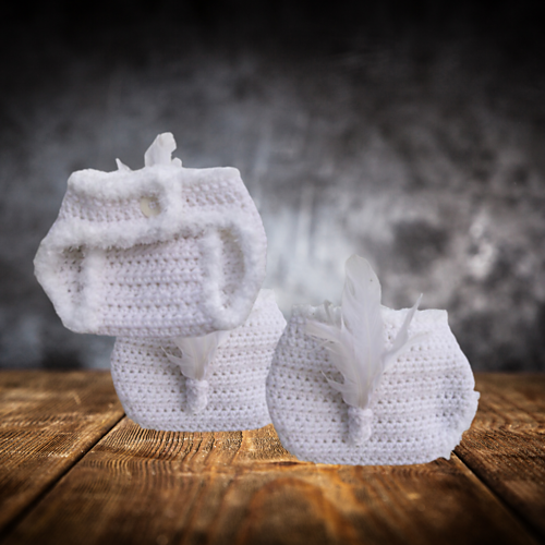 Ravelry: chicken booties & hat, #5 pattern by DWC