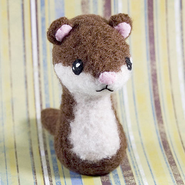 Ravelry: Felted Knit Amigurumi Weasel pattern by Lisa Eberhart
