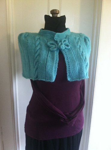 Ravelry: Grandma's Cabled Cape pattern by Crafty Eliza